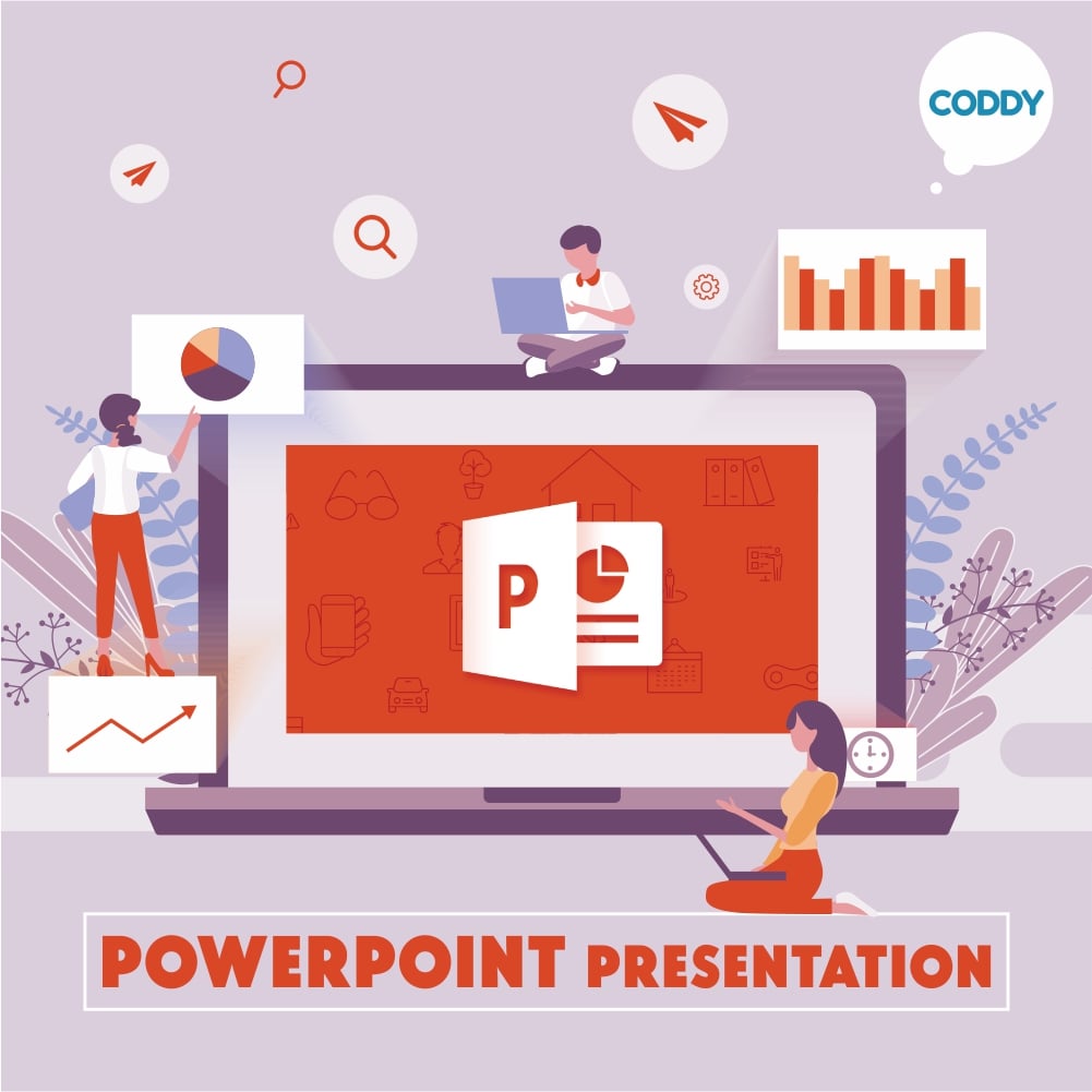 Course "Power Point Presentation" teaching children at Coddy School